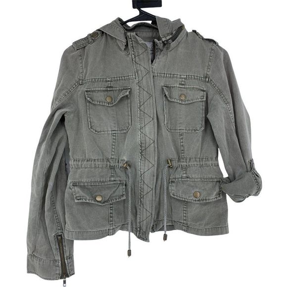 American Rag | Jackets & Coats | Womens Army Jackethood Small966 ...